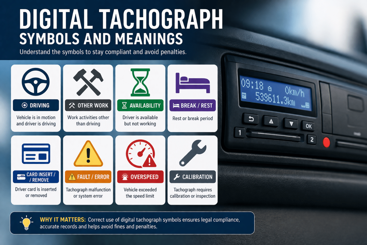 Digital Tachograph Symbols and Meanings: Complete Guide for Drivers and ...